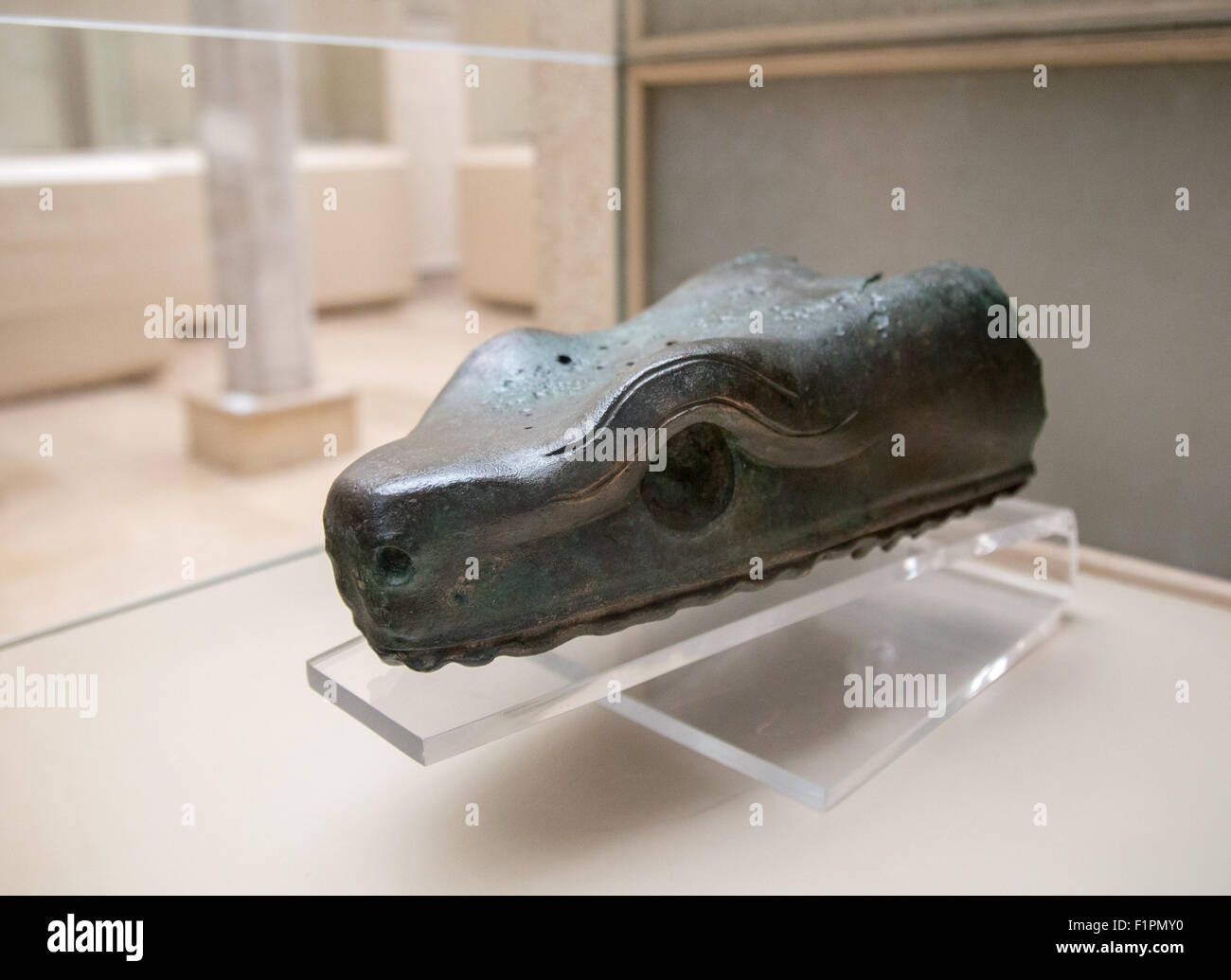 Head from the Serpent Column from the Hippodrome on display in the ...