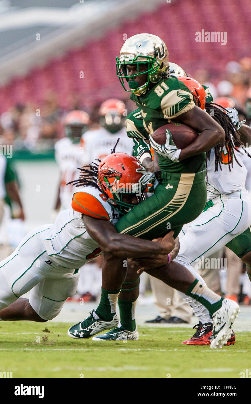 September 5, 2015: Florida A&M Rattlers linebacker Curtis Alexander #6 ...