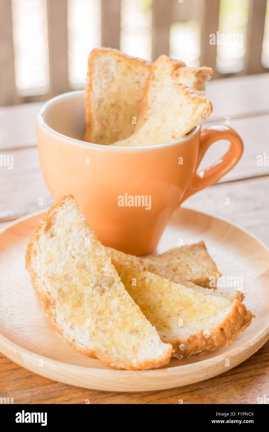 Tasty toasted multi grain bread with butter, stock photo Stock Photo ...