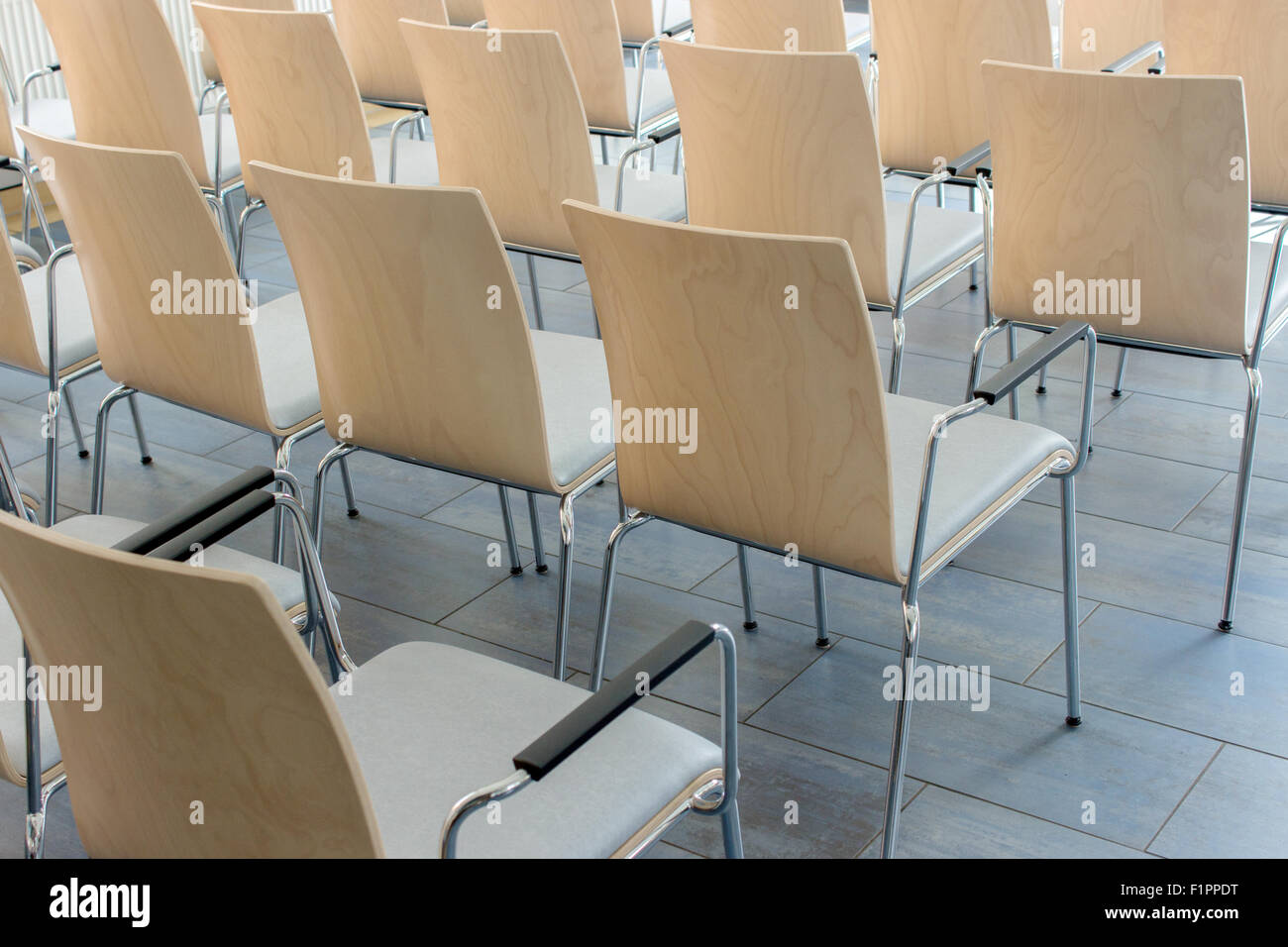 Rows of chairs in conference room Stock Photo - Alamy