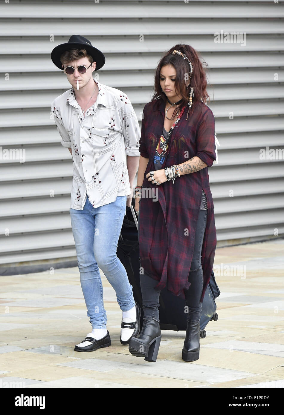 Little Mix at Media City in Manchester Featuring: Jake Roche, Jesy ...