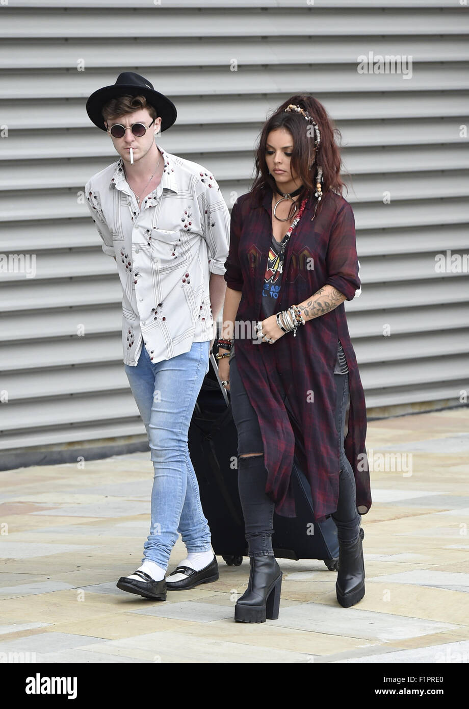 Little Mix at Media City in Manchester Featuring: Jake Roche, Jesy ...