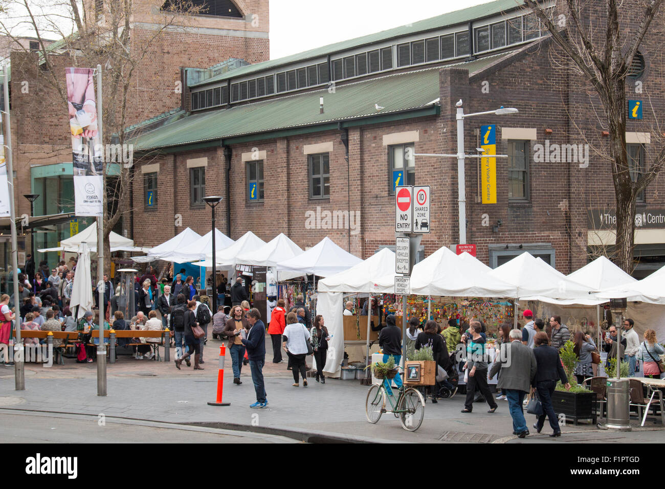 The historic Rocks area of Sydney hosts its popular Sunday markets in ...