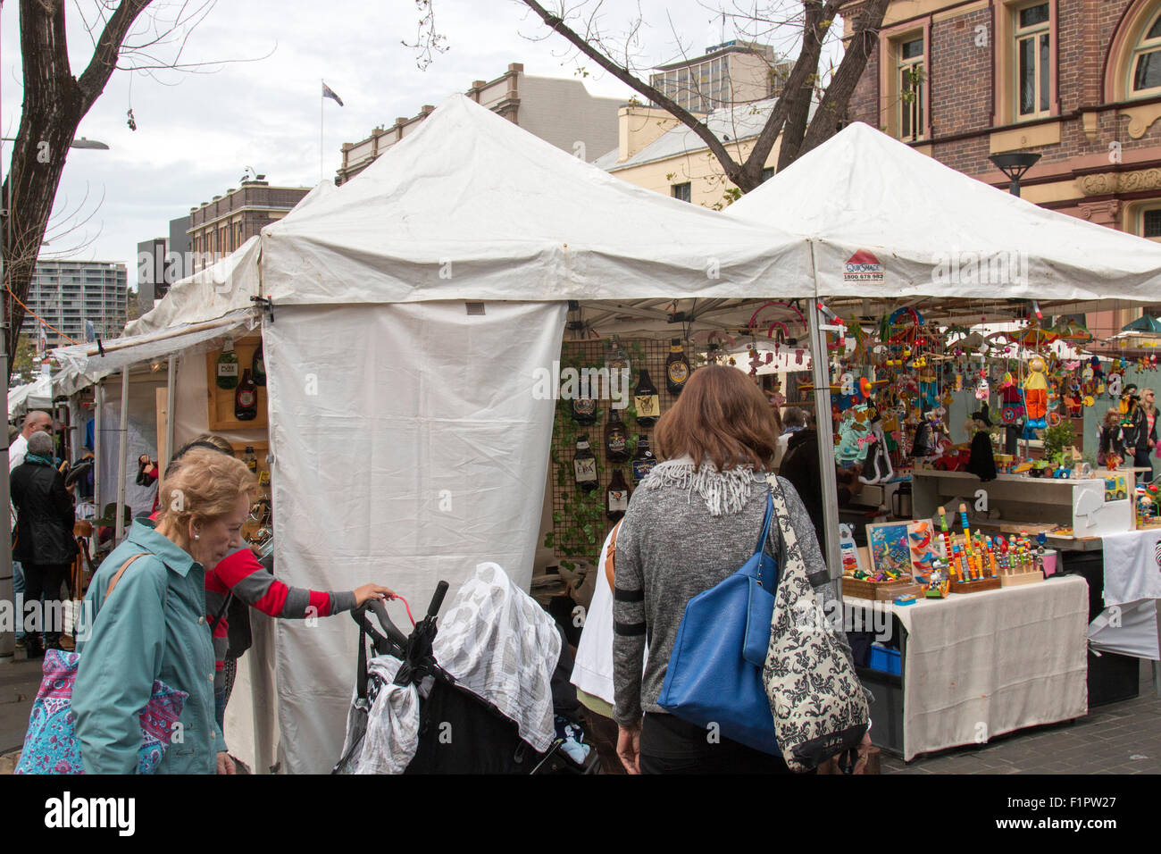The historic Rocks area of Sydney hosts its popular Sunday markets in ...