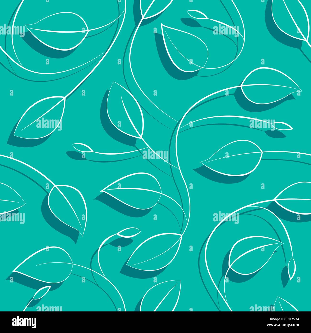 Leaves on a vine seamless pattern Stock Vector Image & Art - Alamy