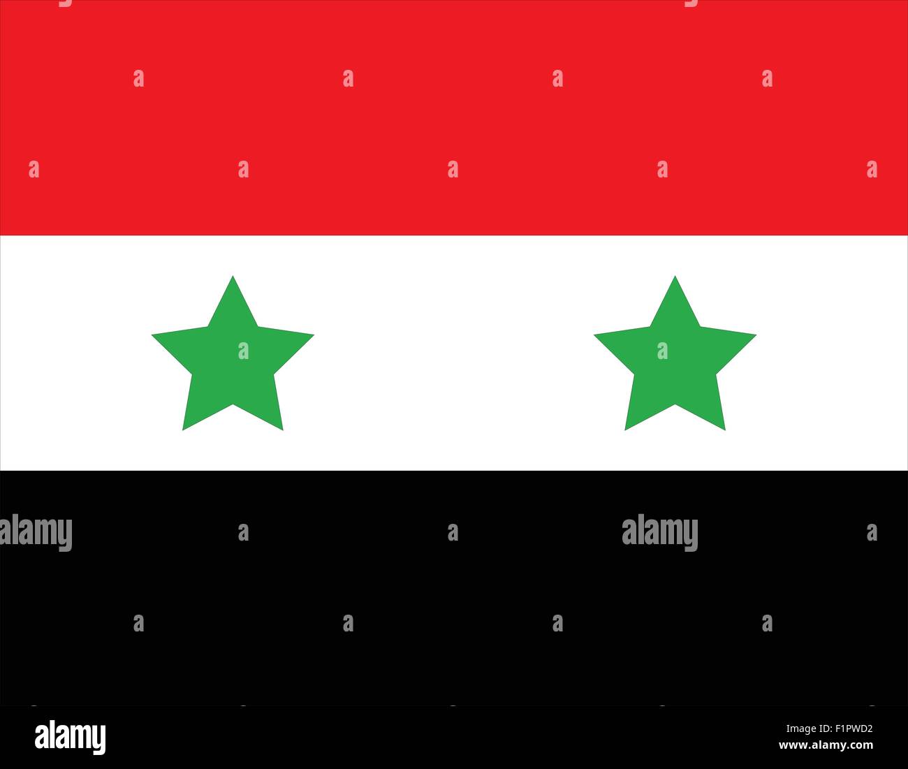 Flag of Syria, national country symbol illustration Stock Vector Image ...