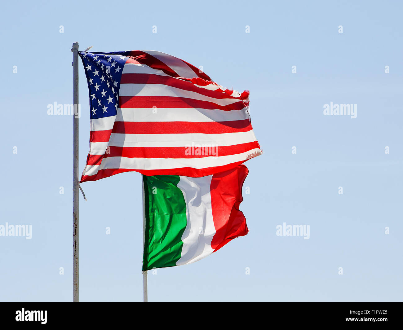 Italian american flag hi-res stock photography and images - Alamy