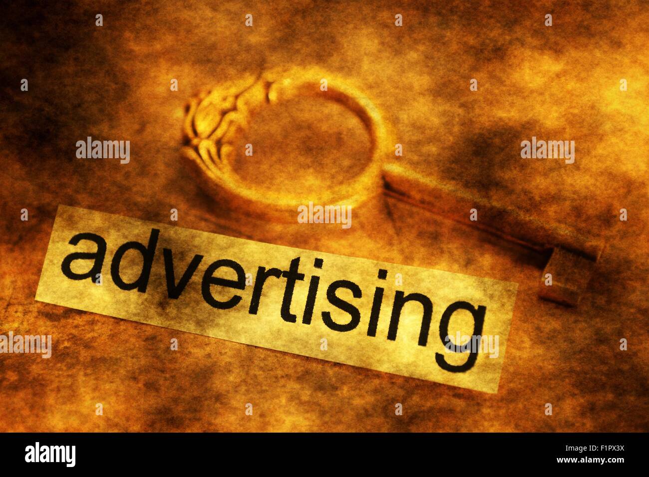 Key and advertising tag Stock Photo - Alamy
