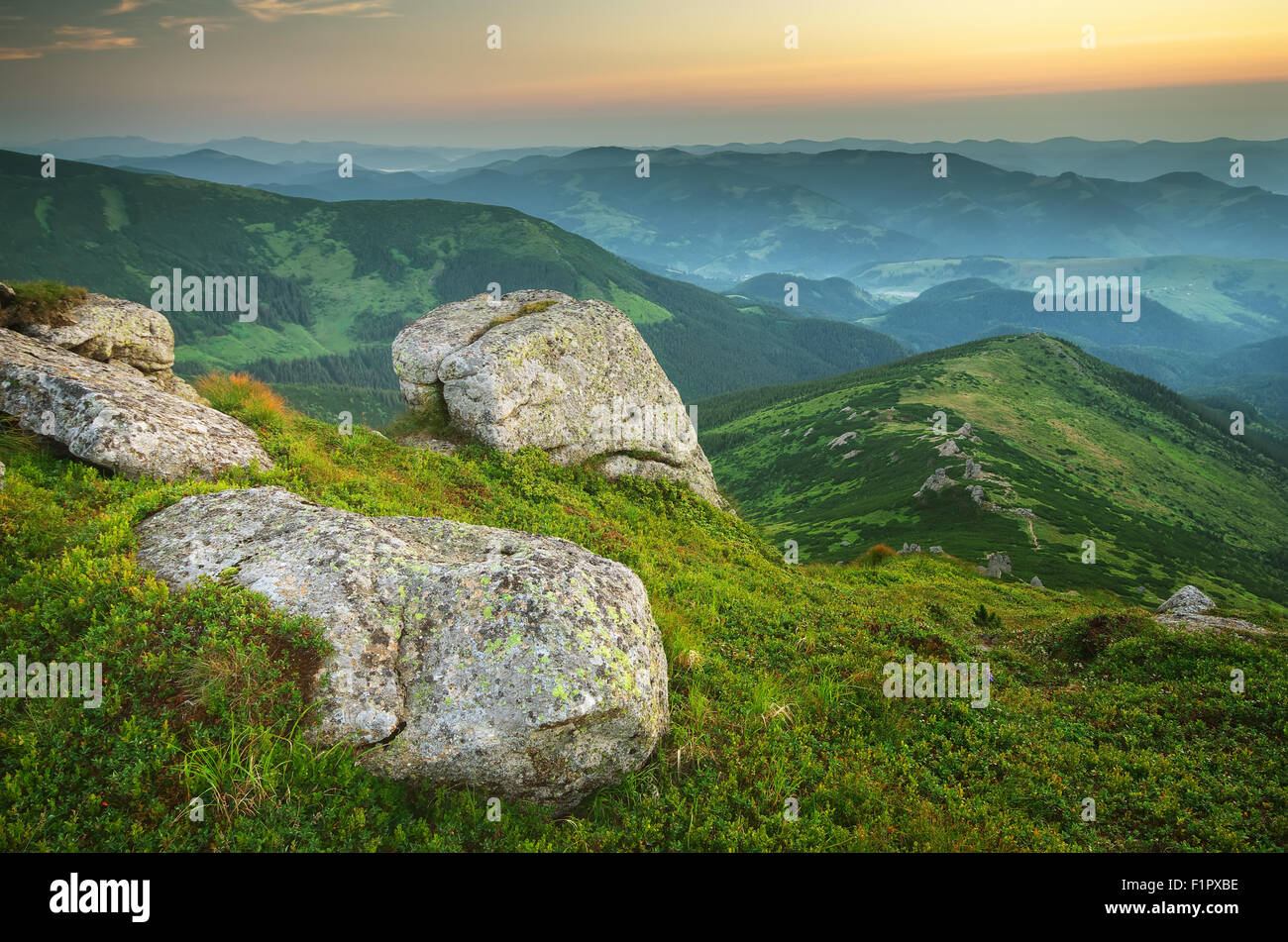 Mountain landscape. Composition of nature Stock Photo - Alamy