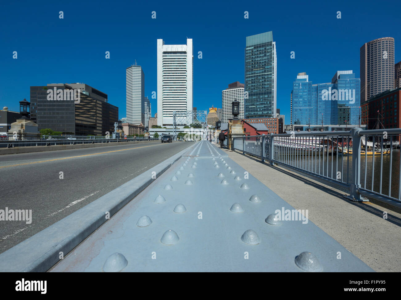 CONGRESS STREET BRIDGE ATLANTIC WHARF SKYLINE FORT POINT CHANNEL INNER ...
