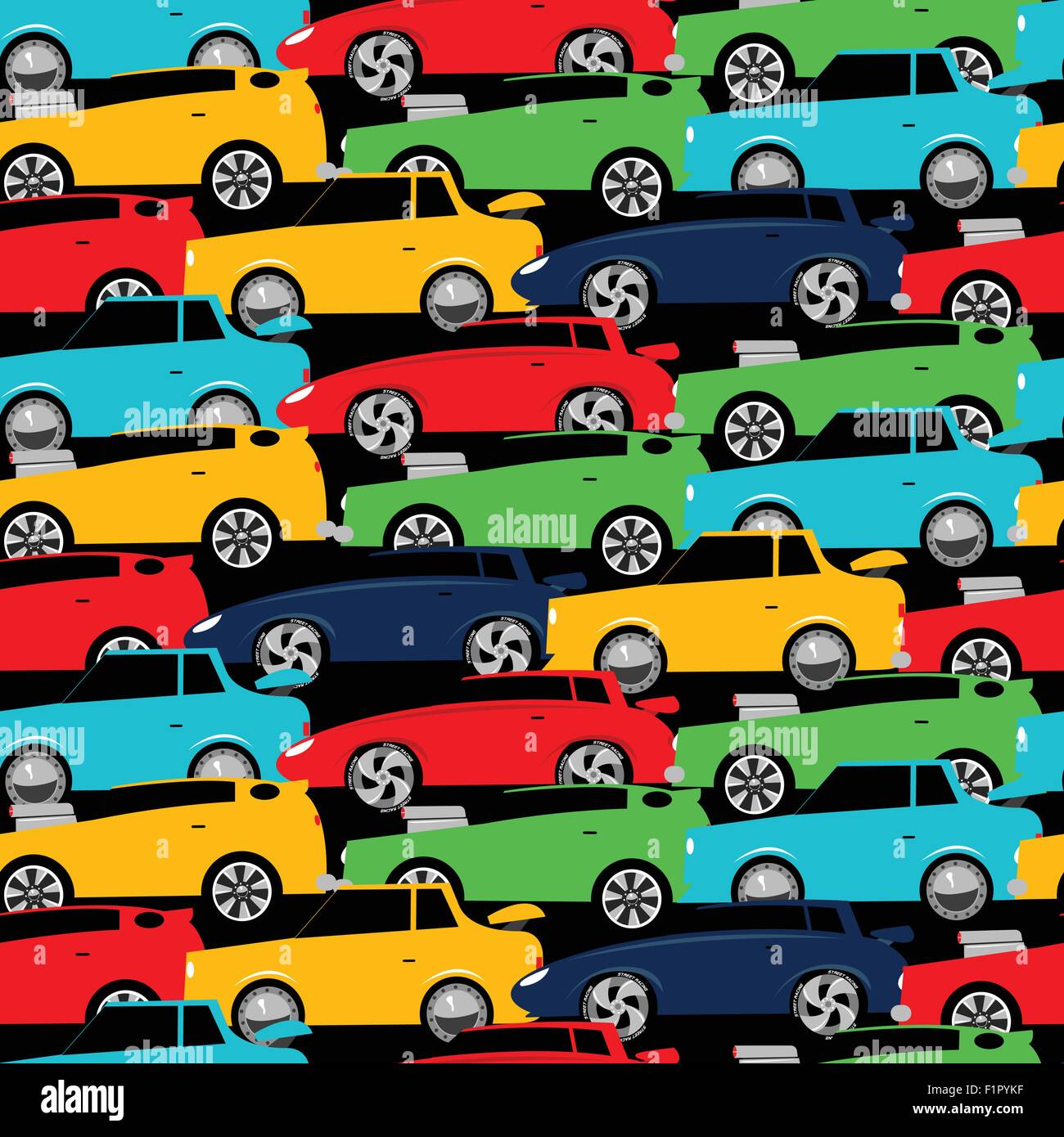 Stacked cars Stock Vector Images - Alamy