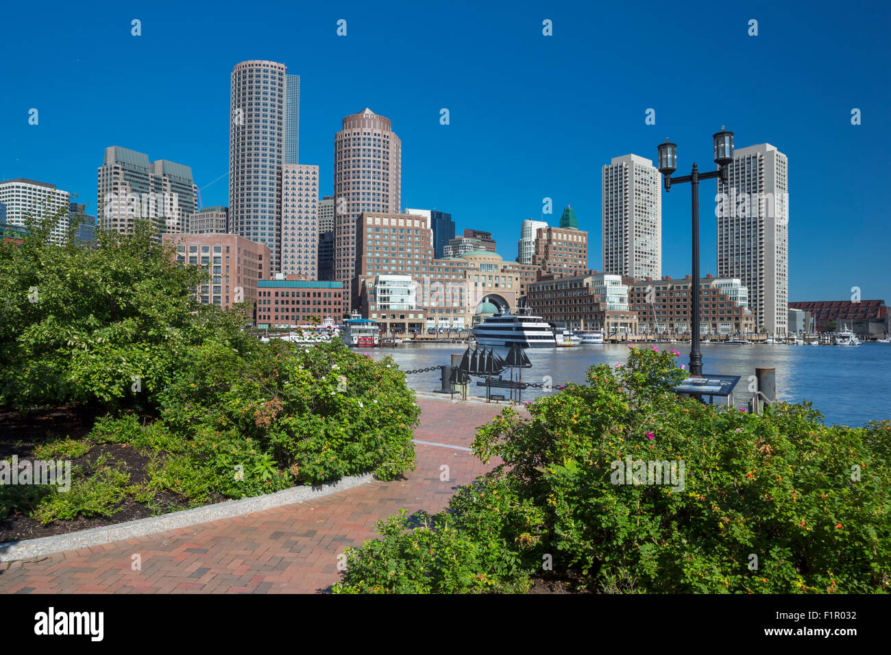 FAN PIER HARBORWALK ROWES WHARF DOWNTOWN SKYLINE INNER HARBOR SOUTH ...