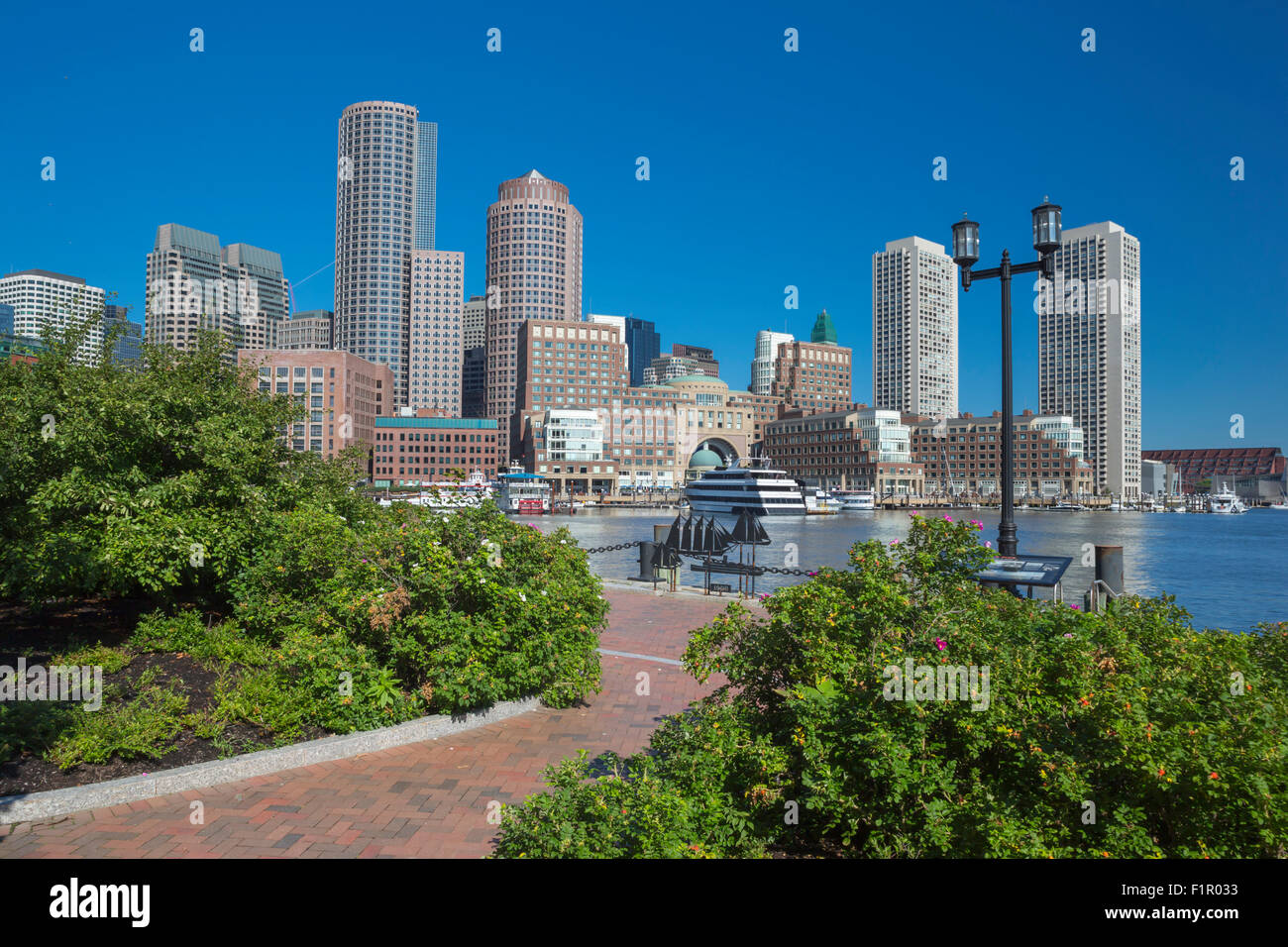 FAN PIER HARBORWALK ROWES WHARF DOWNTOWN SKYLINE INNER HARBOR SOUTH ...