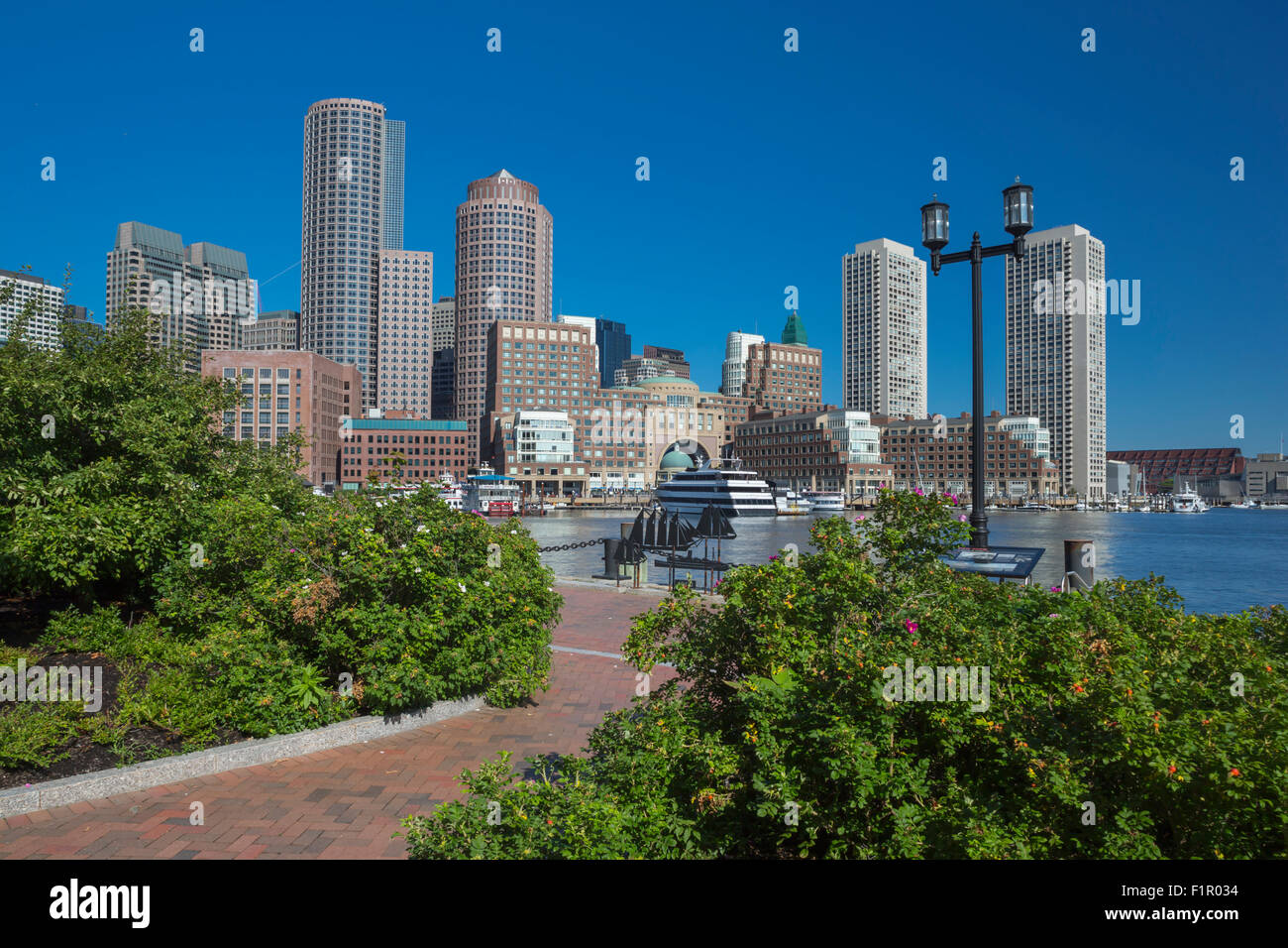 FAN PIER HARBORWALK ROWES WHARF DOWNTOWN SKYLINE INNER HARBOR SOUTH ...