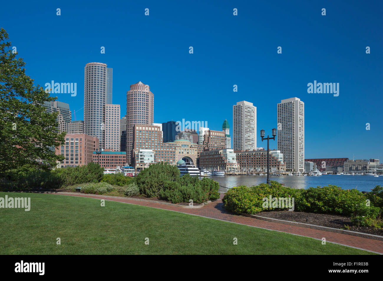 FAN PIER HARBORWALK ROWES WHARF DOWNTOWN SKYLINE INNER HARBOR SOUTH ...