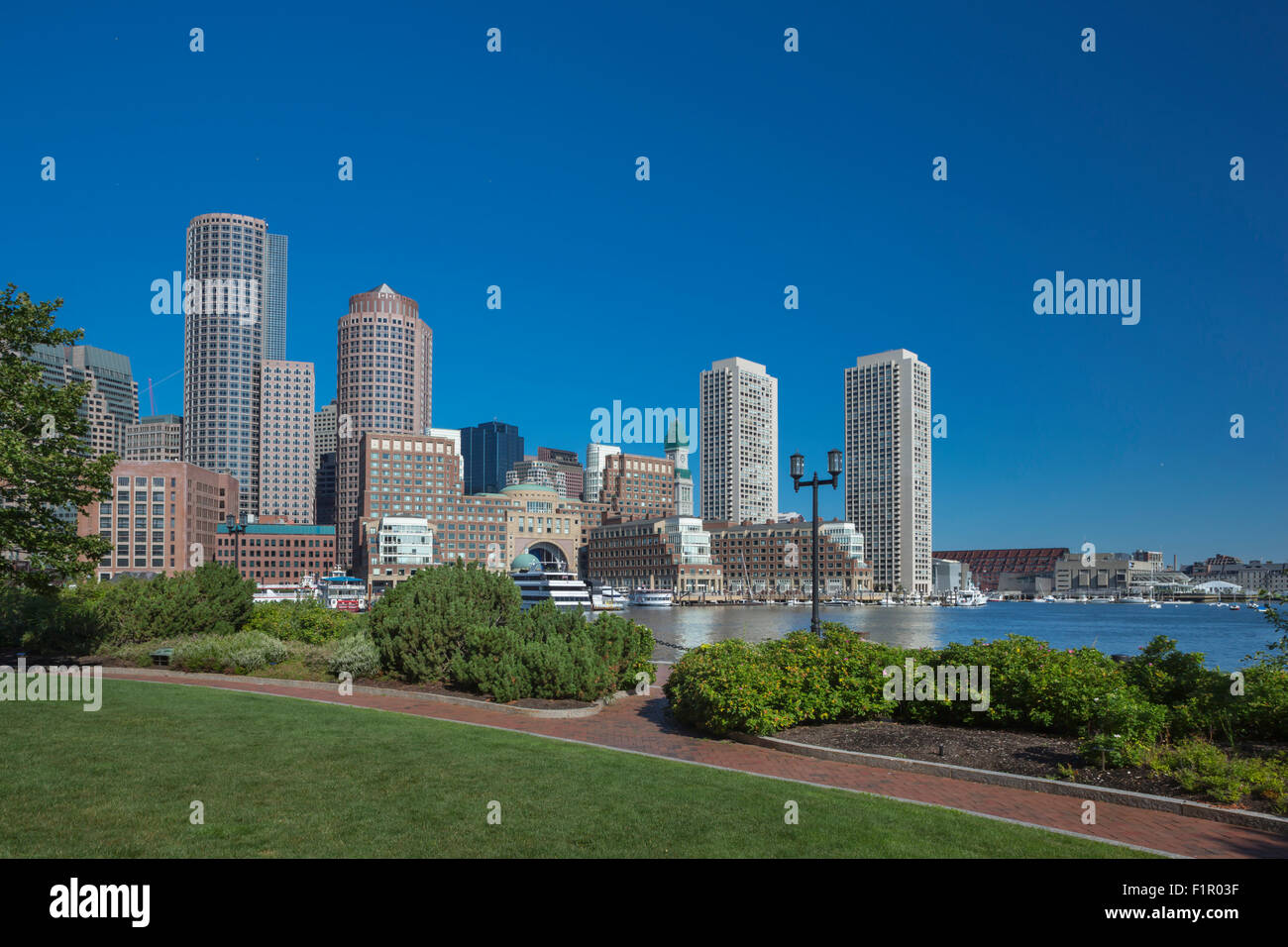 FAN PIER HARBORWALK ROWES WHARF DOWNTOWN SKYLINE INNER HARBOR SOUTH ...