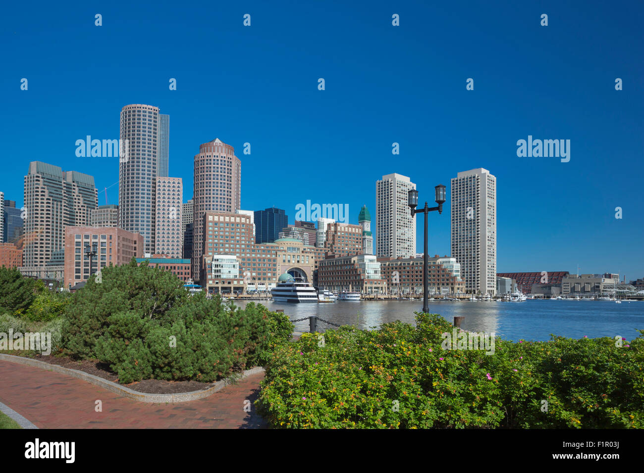 FAN PIER HARBORWALK ROWES WHARF DOWNTOWN SKYLINE INNER HARBOR SOUTH ...