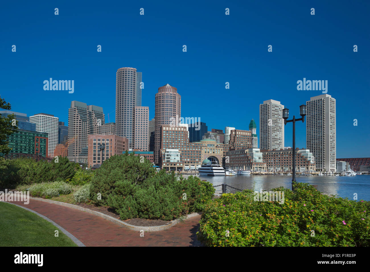 FAN PIER HARBORWALK ROWES WHARF DOWNTOWN SKYLINE INNER HARBOR SOUTH ...