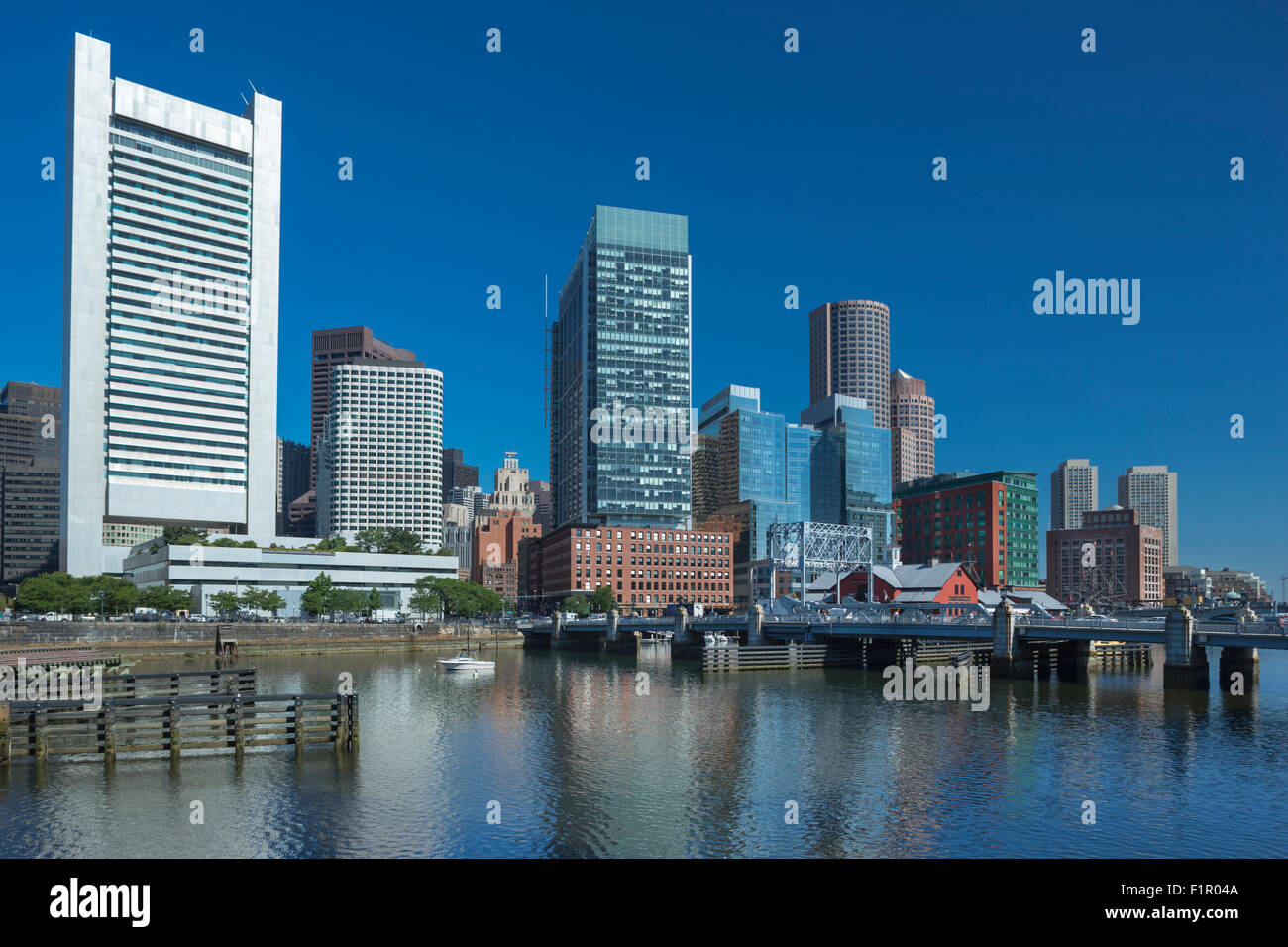ATLANTIC WHARF WATERFRONT FORT POINT CHANNEL SKYLINE INNER HARBOR SOUTH ...