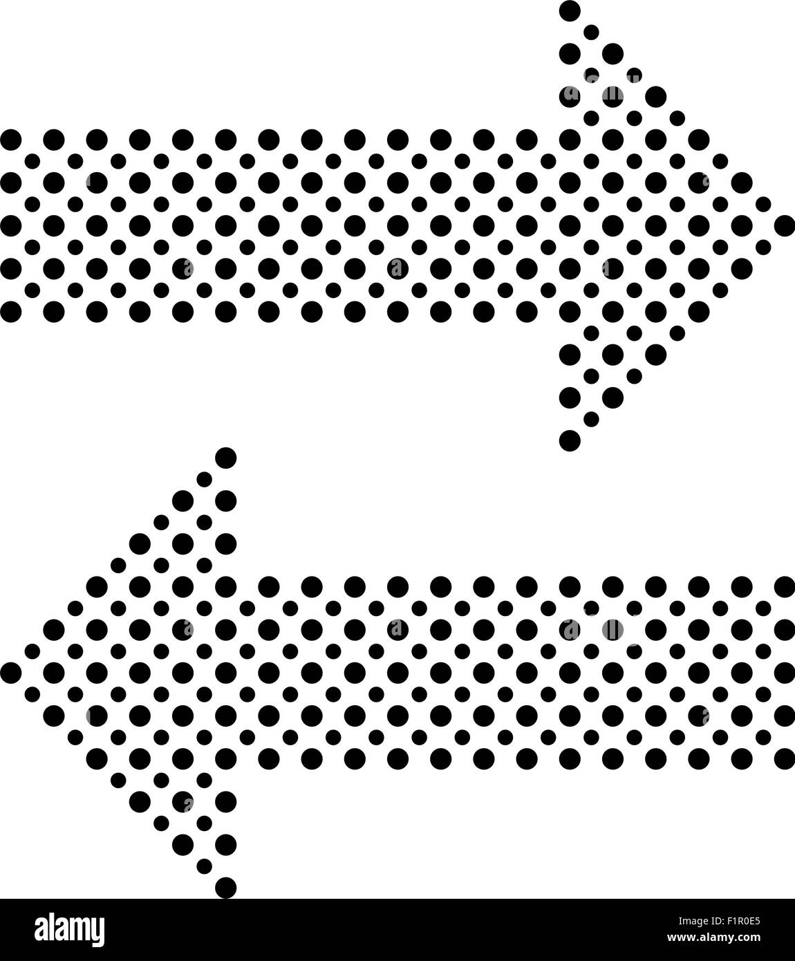 Fine Vector Dotted Arrows Stock Vector Image & Art - Alamy