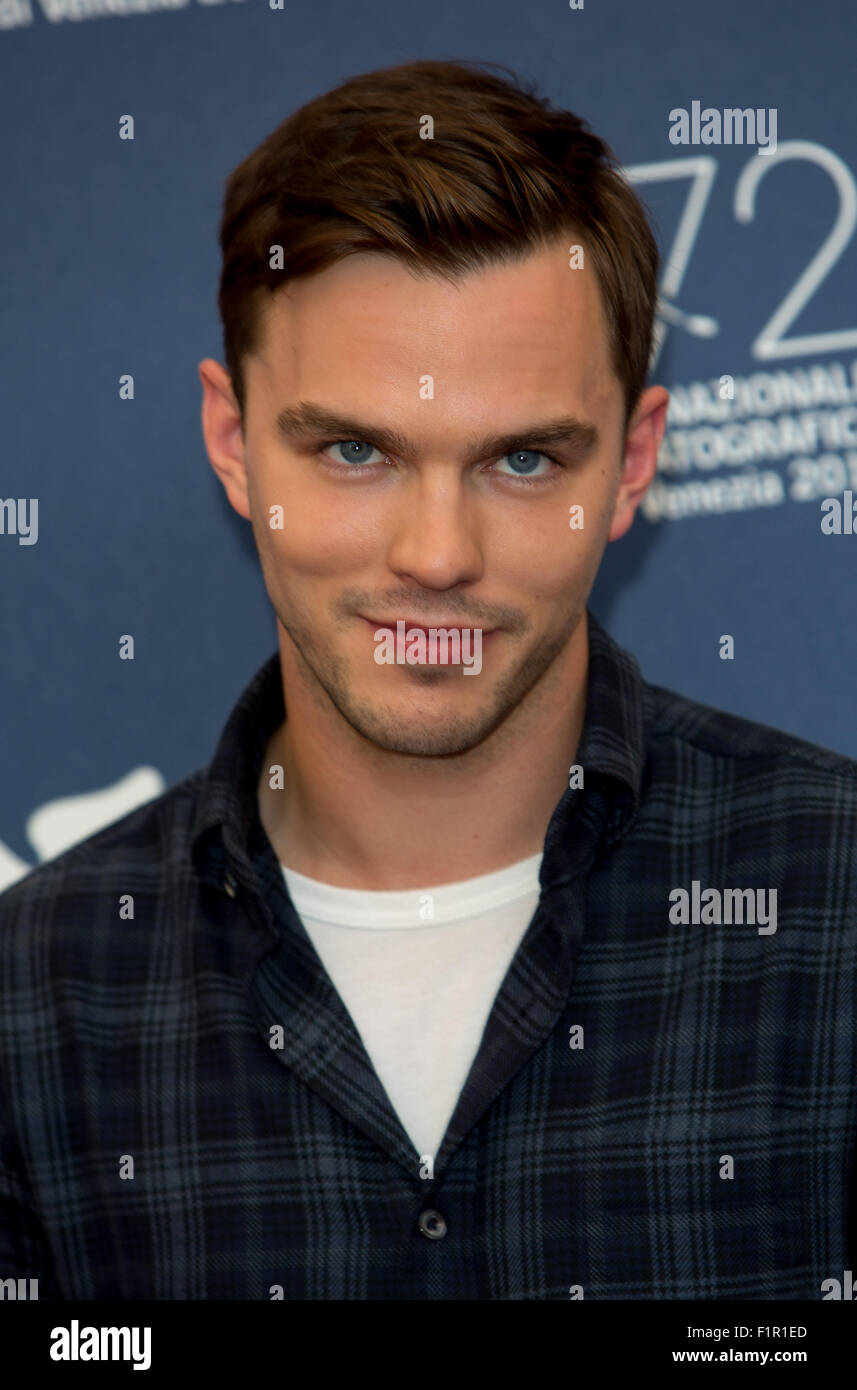 Venice, Italy. 5th September, 2015. Actor Nicholas Hoult poses at the ...