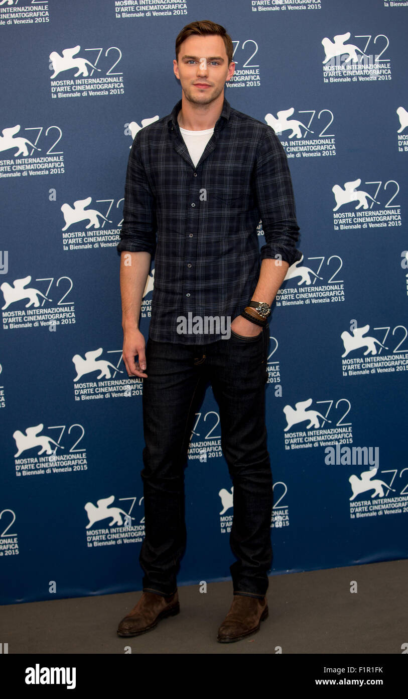 Venice, Italy. 5th September, 2015. Actor Nicholas Hoult poses at the ...