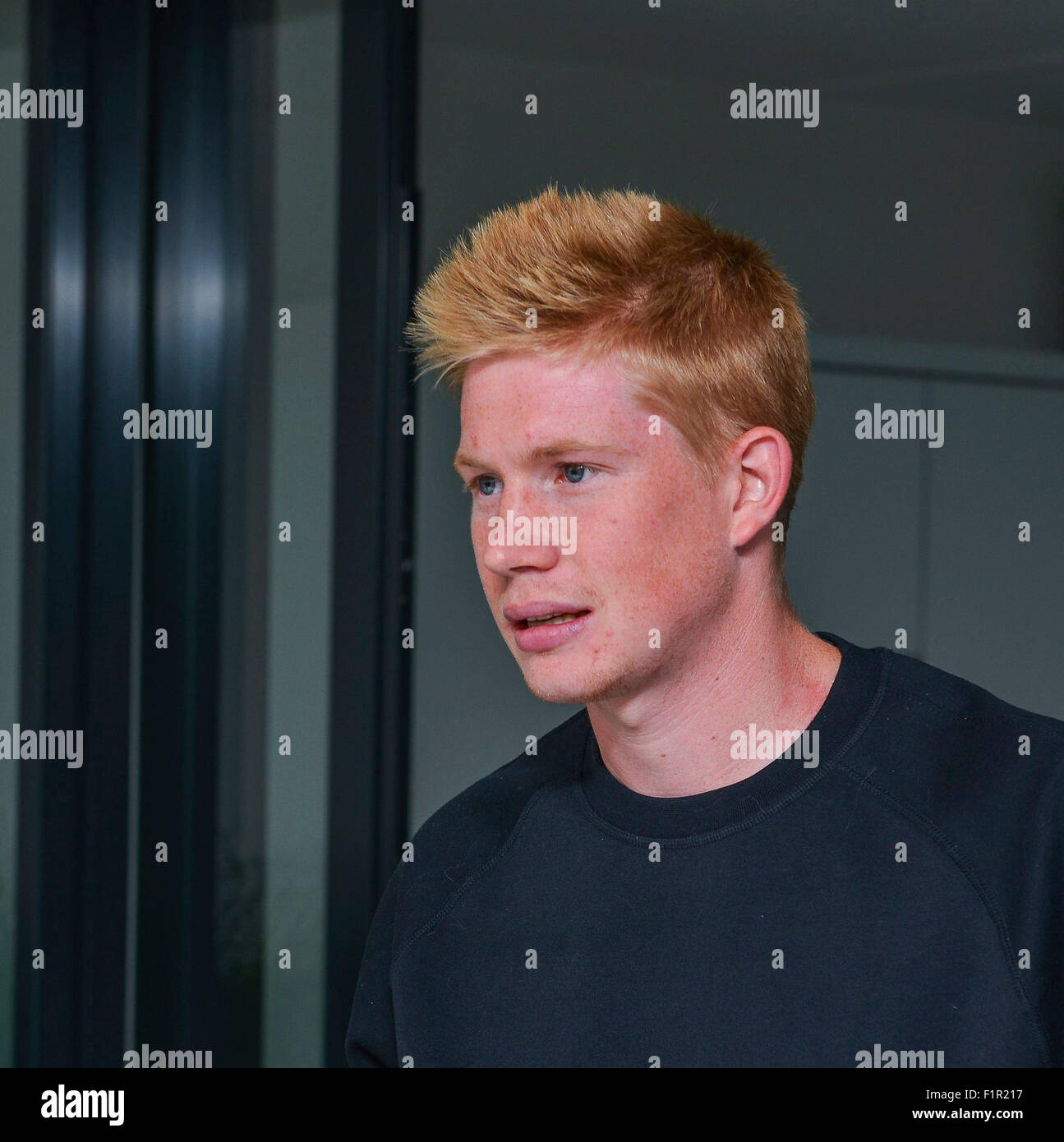 Manchester, UK. 31st Aug, 2015. New Manchester City player Kevin De ...