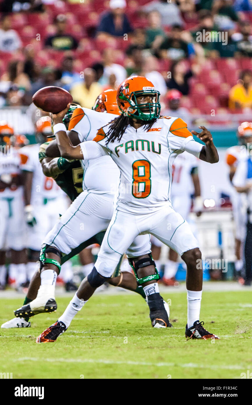Tampa, Florida, USA. 5th September, 2015. Florida A&M Rattlers ...