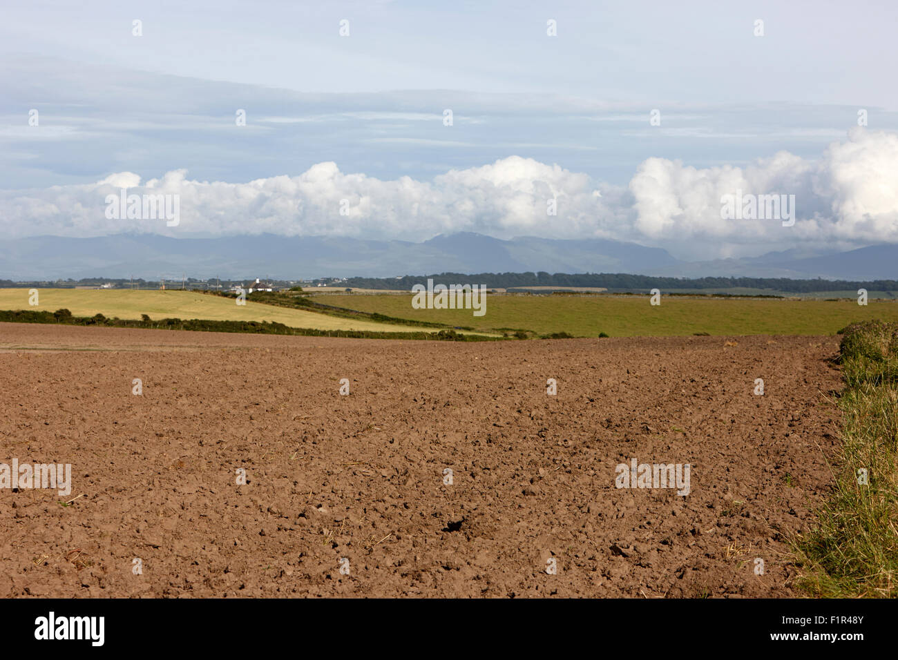Landscape ploughed fields in hi-res stock photography and images - Alamy