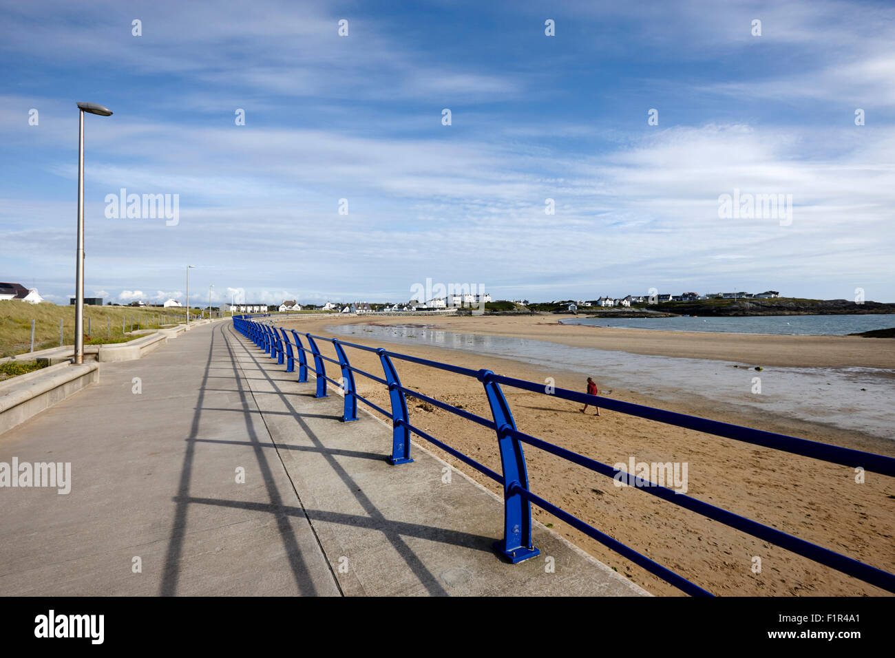 seafront and beach at trearddur bay village north wales uk Stock Photo ...