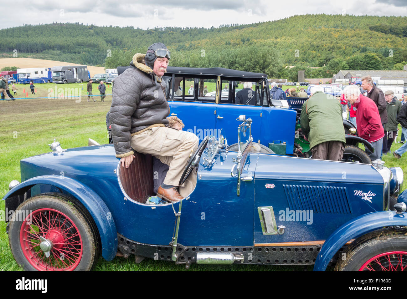 1936 Riley Merlin Special classic car at counrty show. UK Stock Photo ...