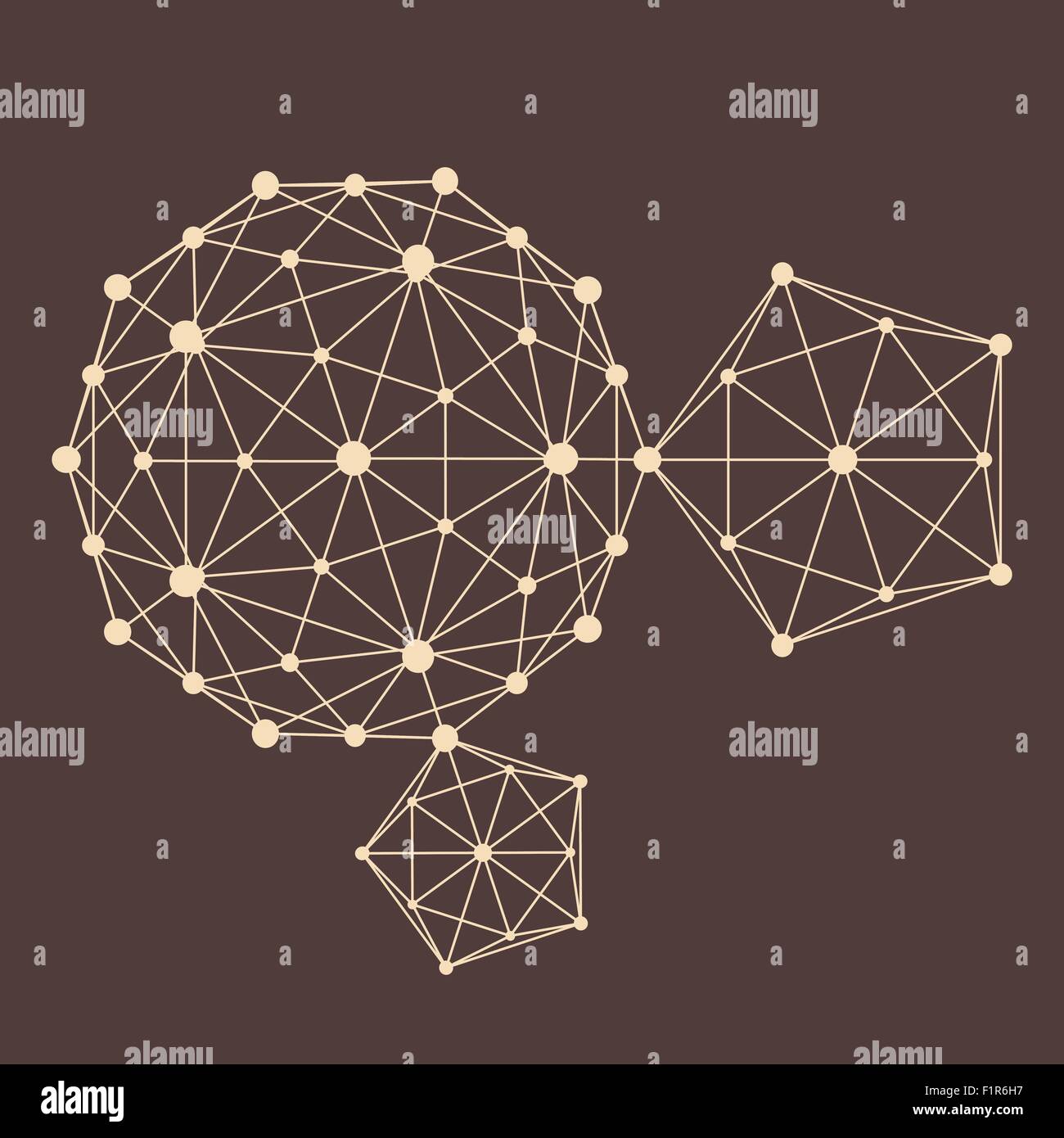 3d Molecule Structure Background Graphic Design Vector Illustration