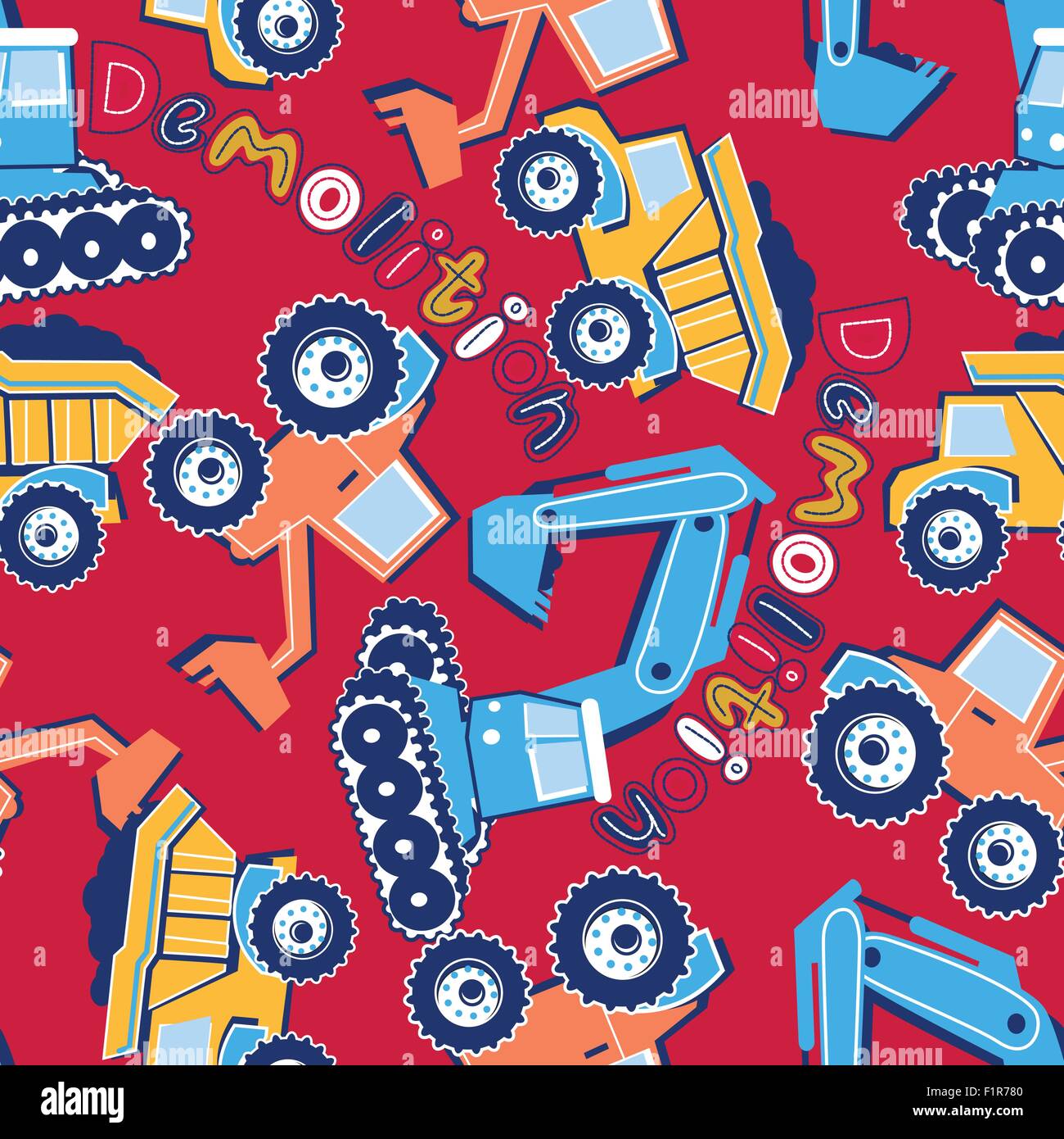 Demolition vehicles Stock Vector Images - Alamy