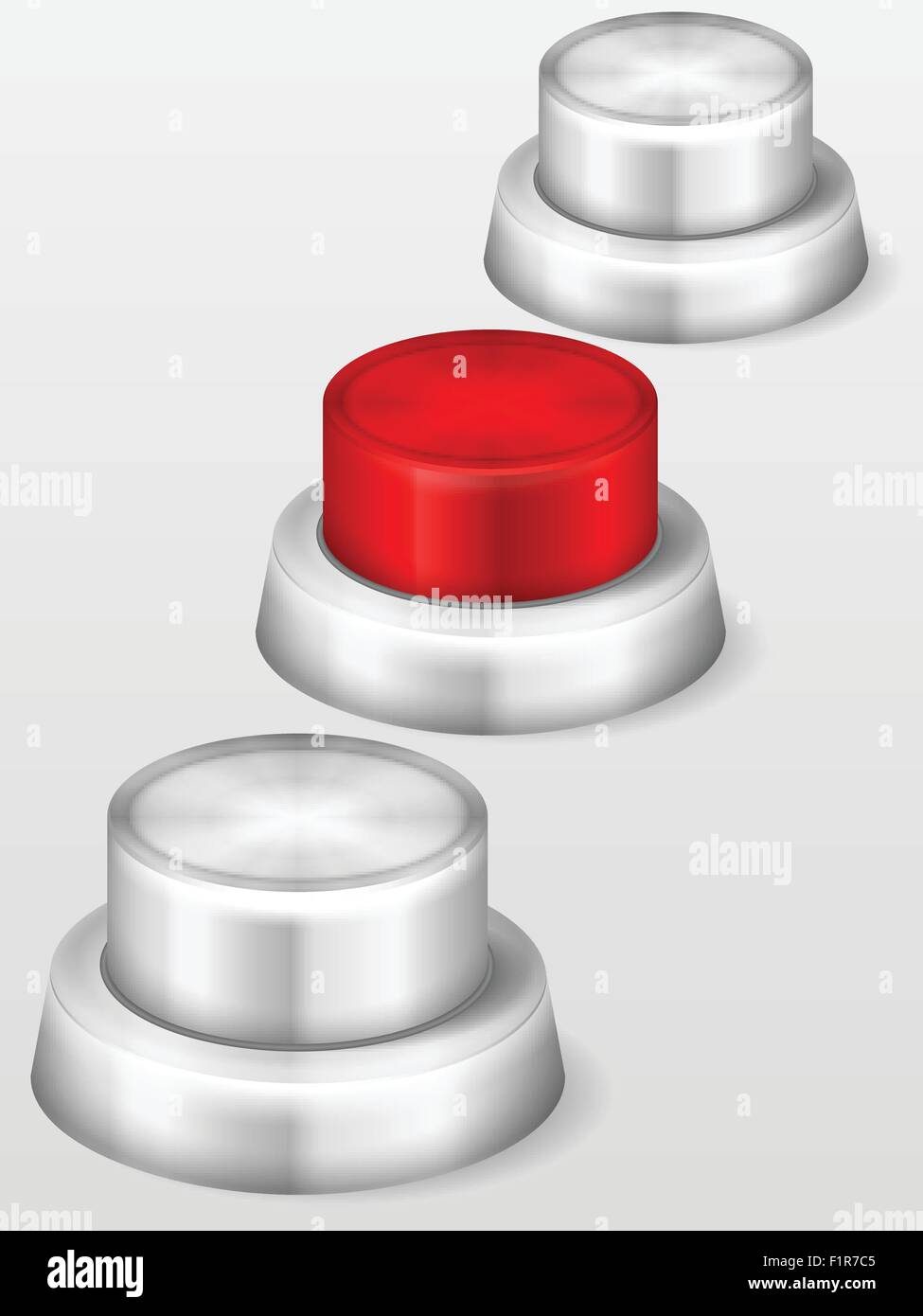 Stop button vector vectors hi-res stock photography and images - Alamy