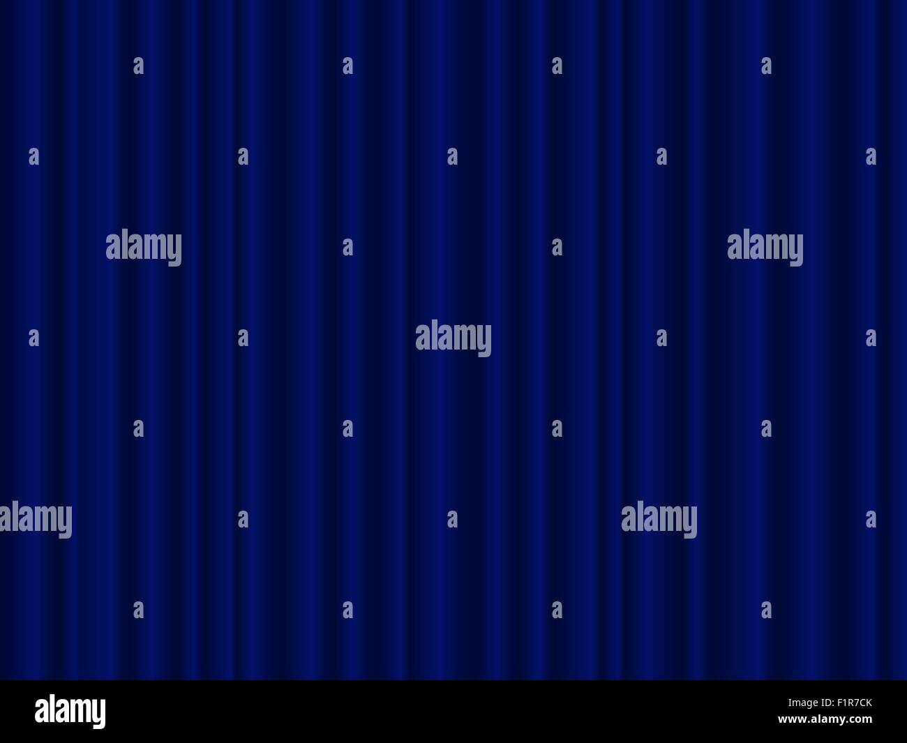 Blue theatre curtain background. Vector illustration Stock Vector Image ...