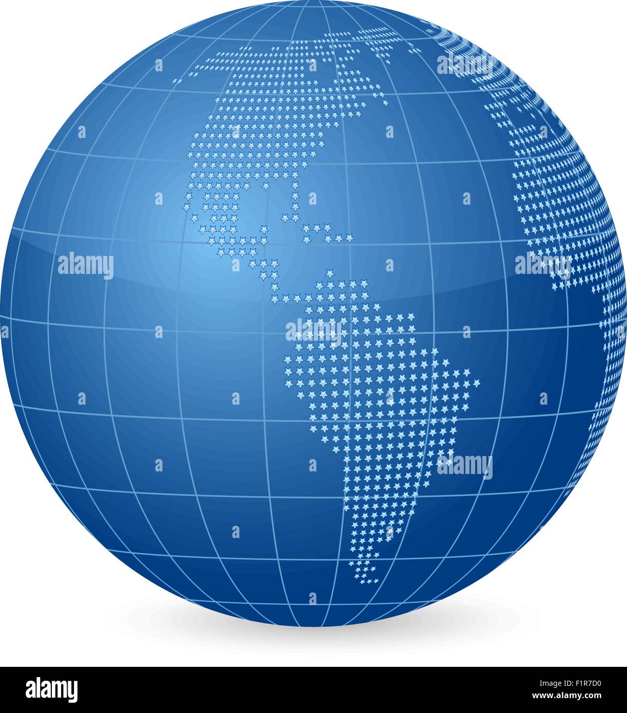World globe formed by stars. Vector illustration Stock Vector Image ...