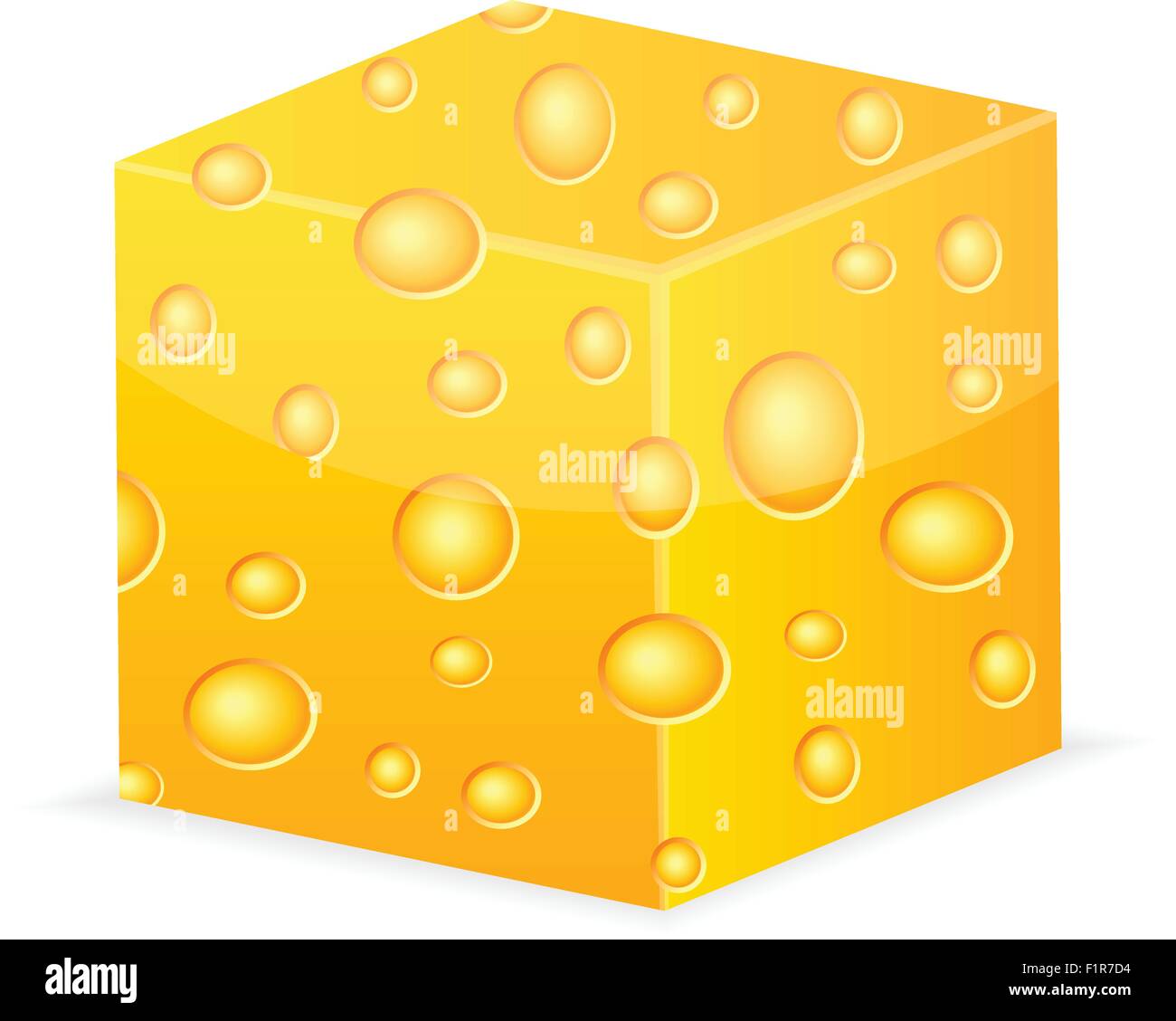 Parmesan cube Stock Vector Images - Alamy