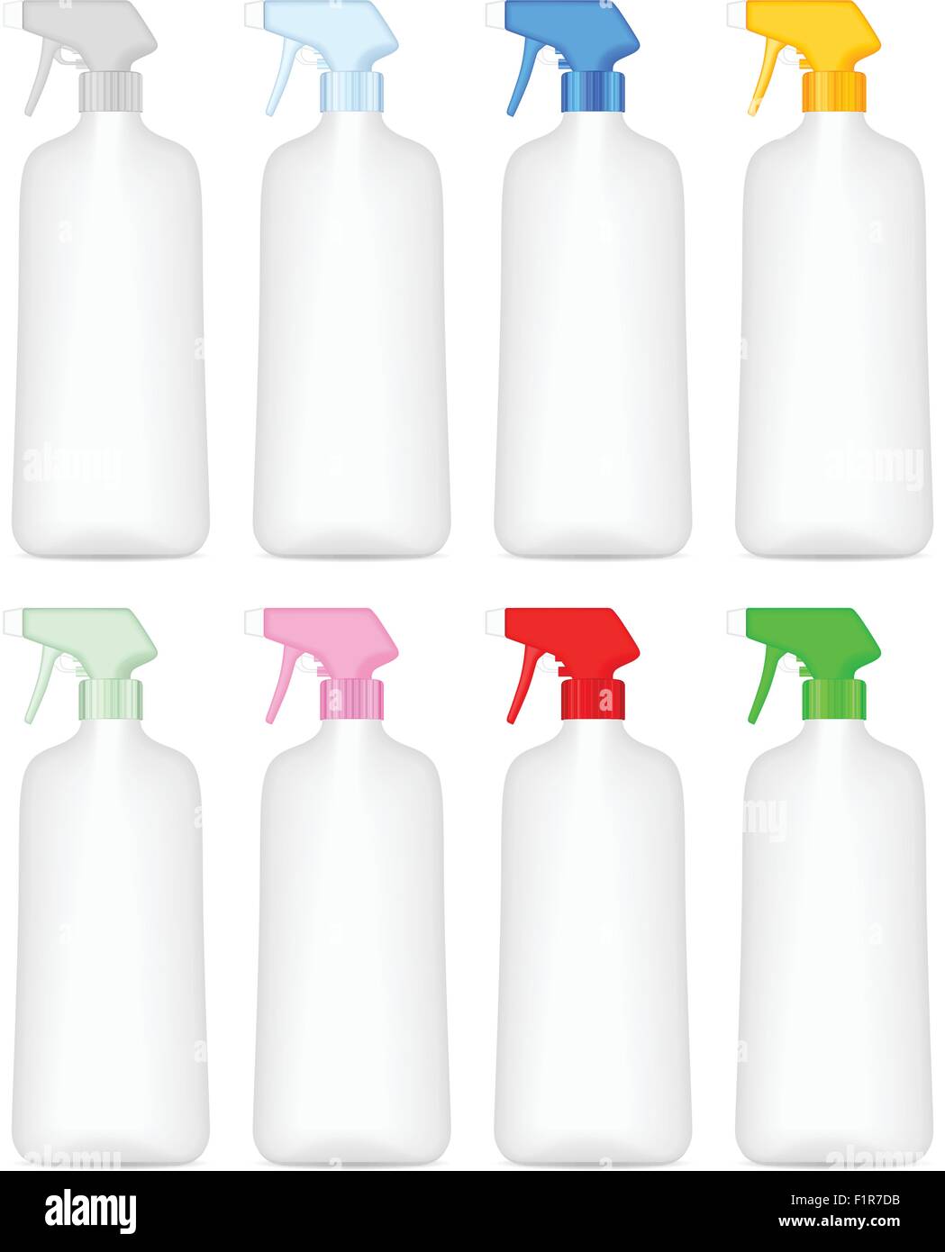 Spray bottle set on Stock Vector Images - Alamy