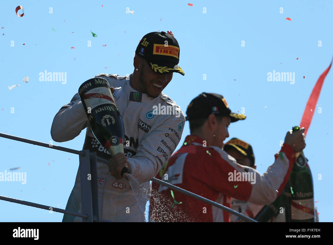 Lewis hamilton 2015 italy hi-res stock photography and images - Alamy