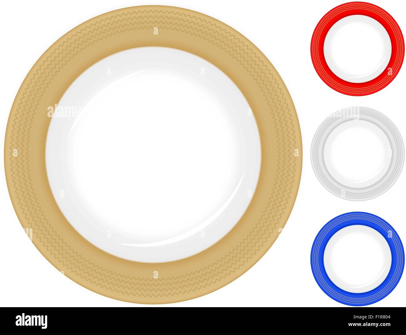 Empty dish restaurant Stock Vector Images - Alamy