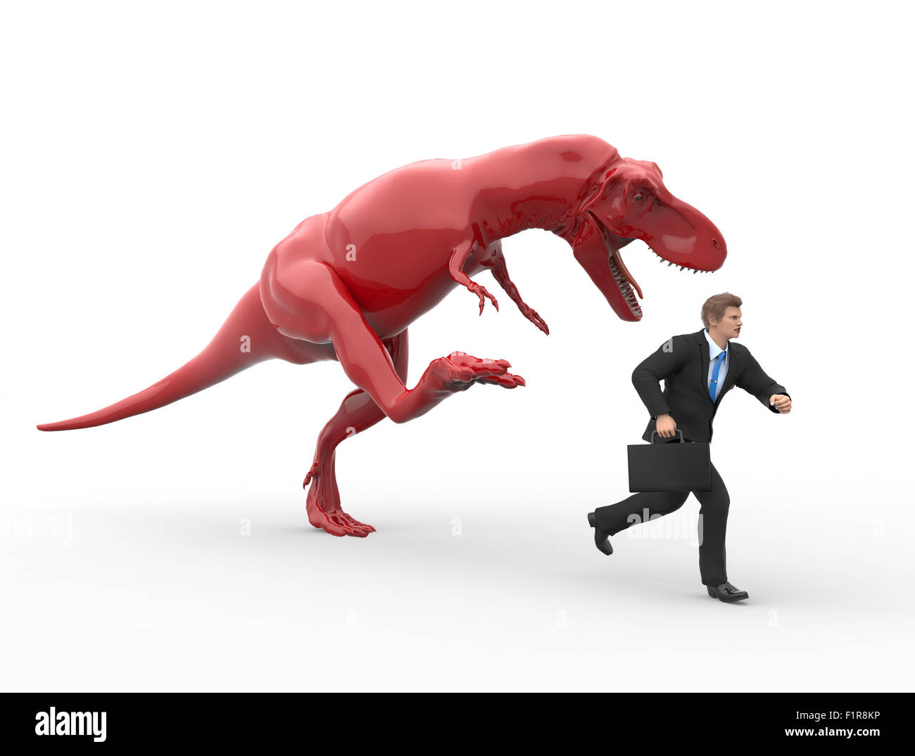 Running dinosaur hi-res stock photography and images - Alamy