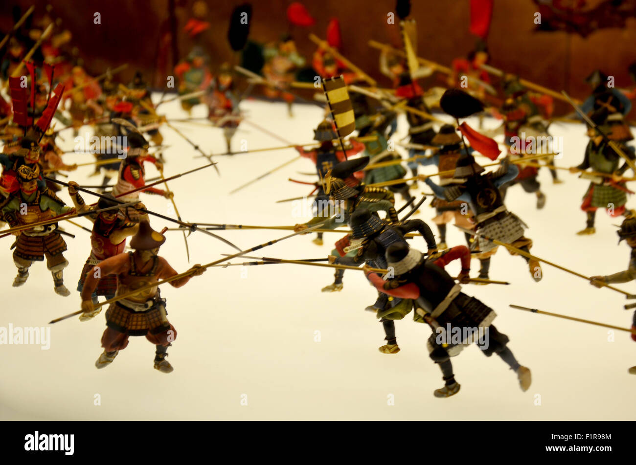 Japanese warrior doll battle in Japan war Stock Photo - Alamy