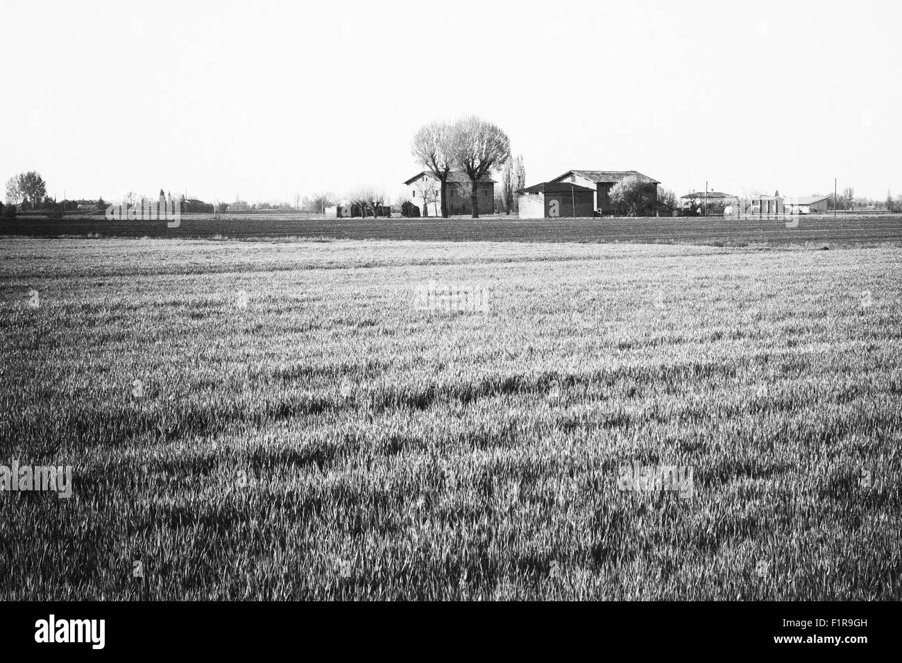 Homestead in nature Black and White Stock Photos & Images - Alamy