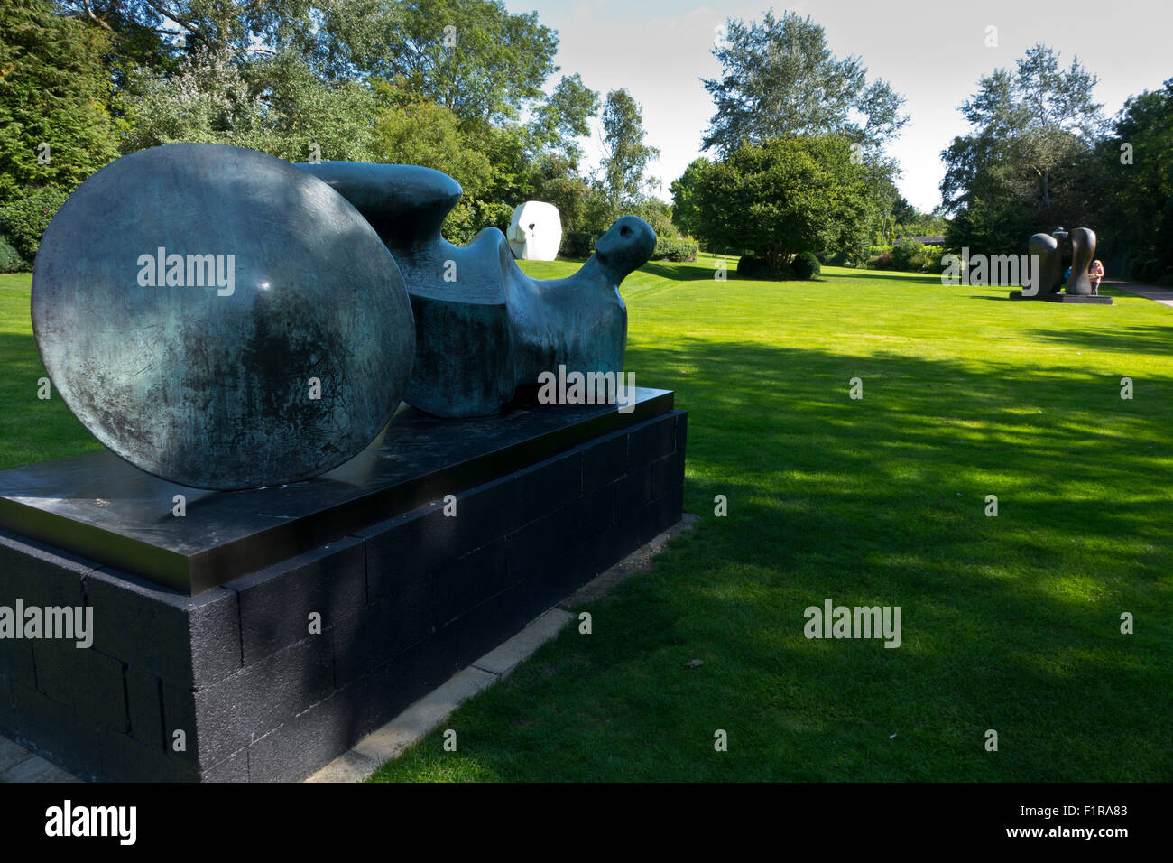 Henry Moore sculpture Goslar warrior 1973 Stock Photo - Alamy