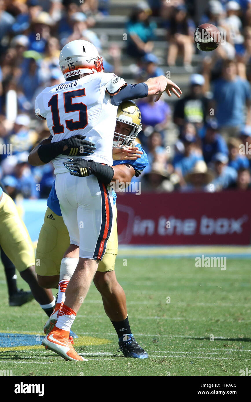 Pasadena, CA. 5th Sep, 2015. UCLA Bruins defensive lineman Matt ...