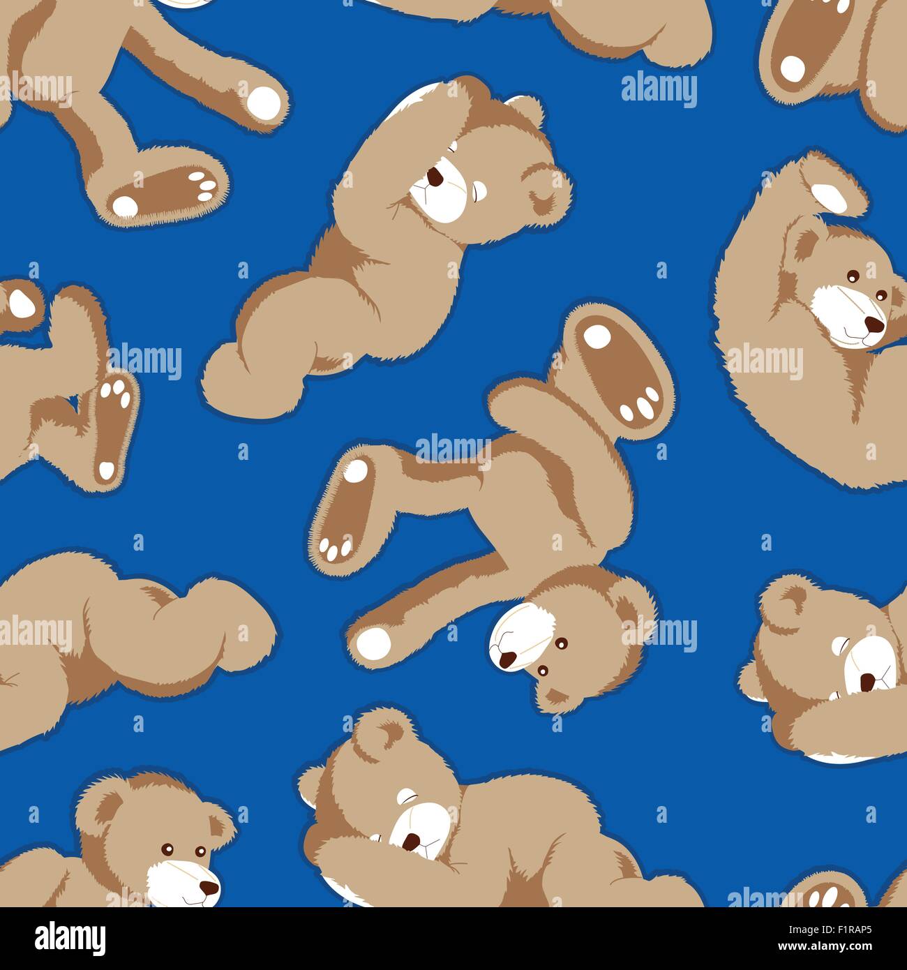 Sleeping with a teddy bear Stock Vector Images - Alamy