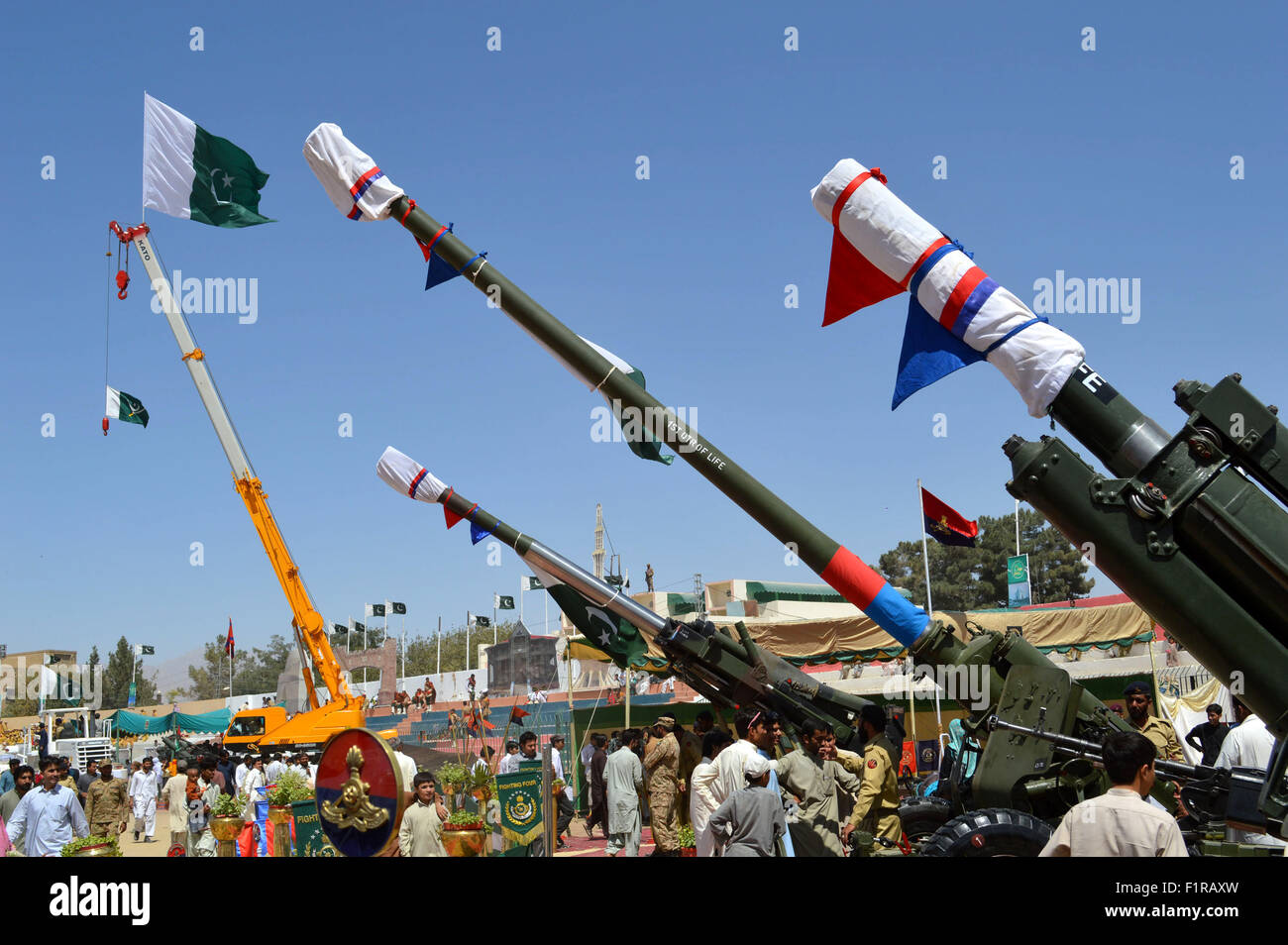 Quetta. 6th Sep, 2015. Pakistani people visit defense exhibition during ...