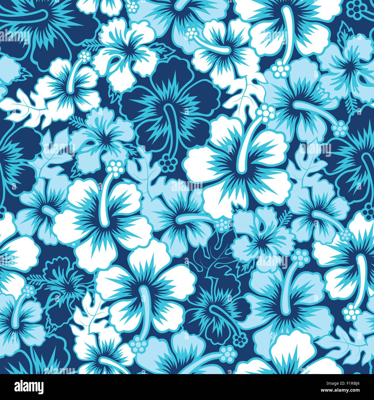 A Surf floral hibiscus seamless pattern Stock Vector Image & Art - Alamy