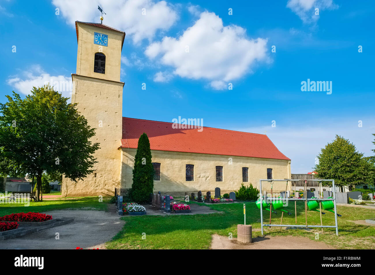 Village church Cammer, Brandenburg, Germany Stock Photo - Alamy