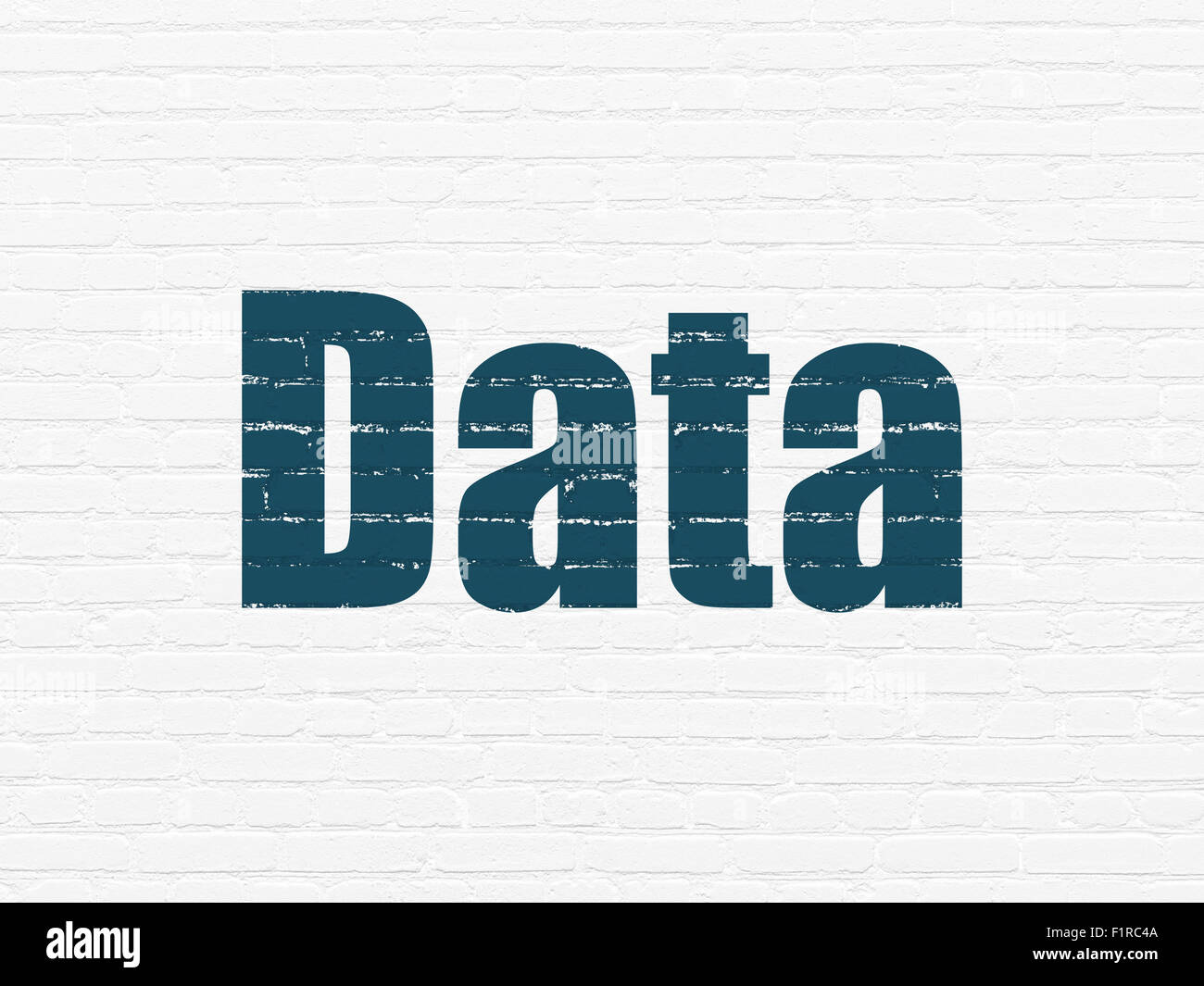 Information concept: Data on wall background Stock Photo - Alamy